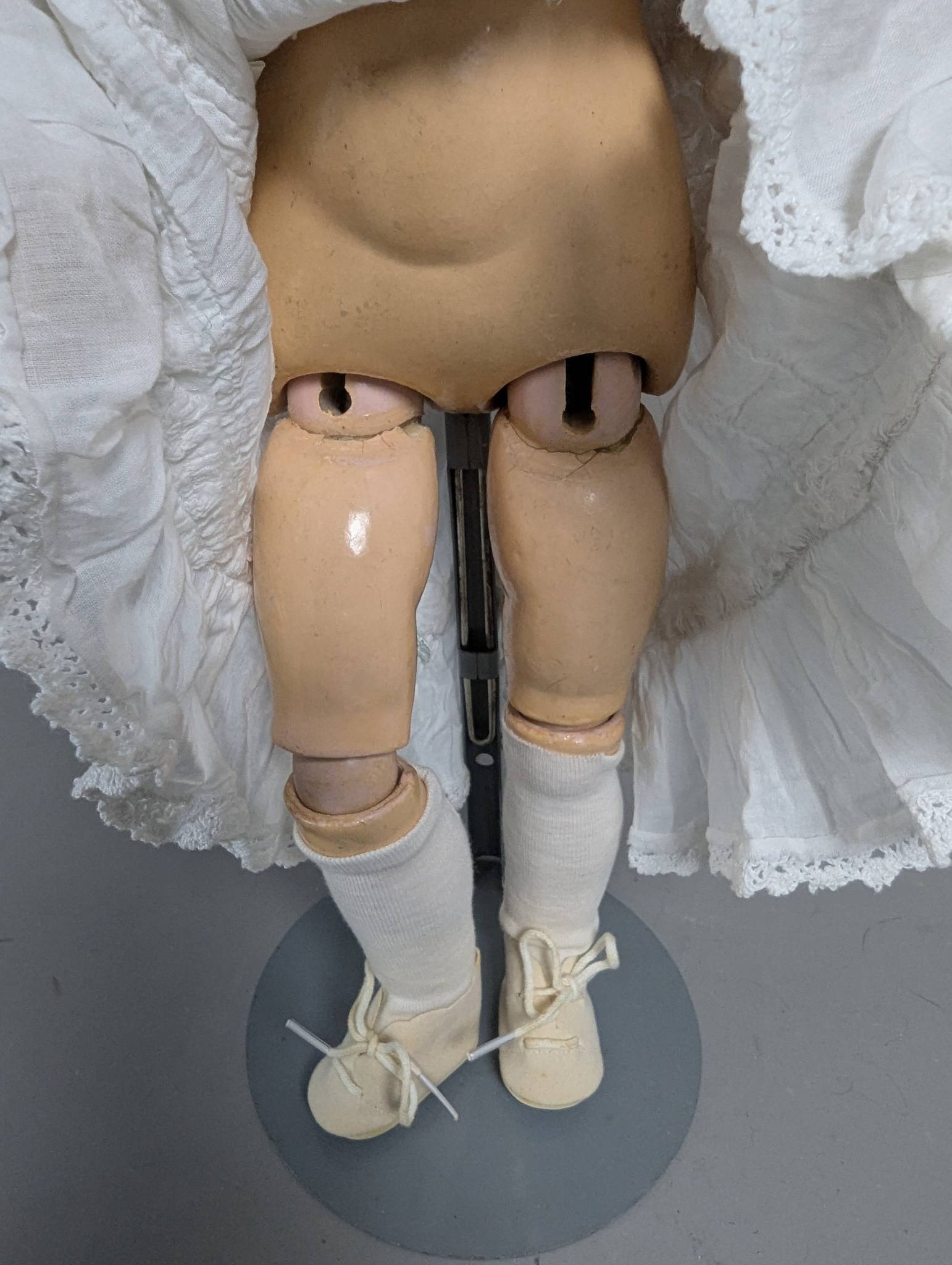 Bisque Head Doll Marked C M Bergmann with Composition Body - Product ...